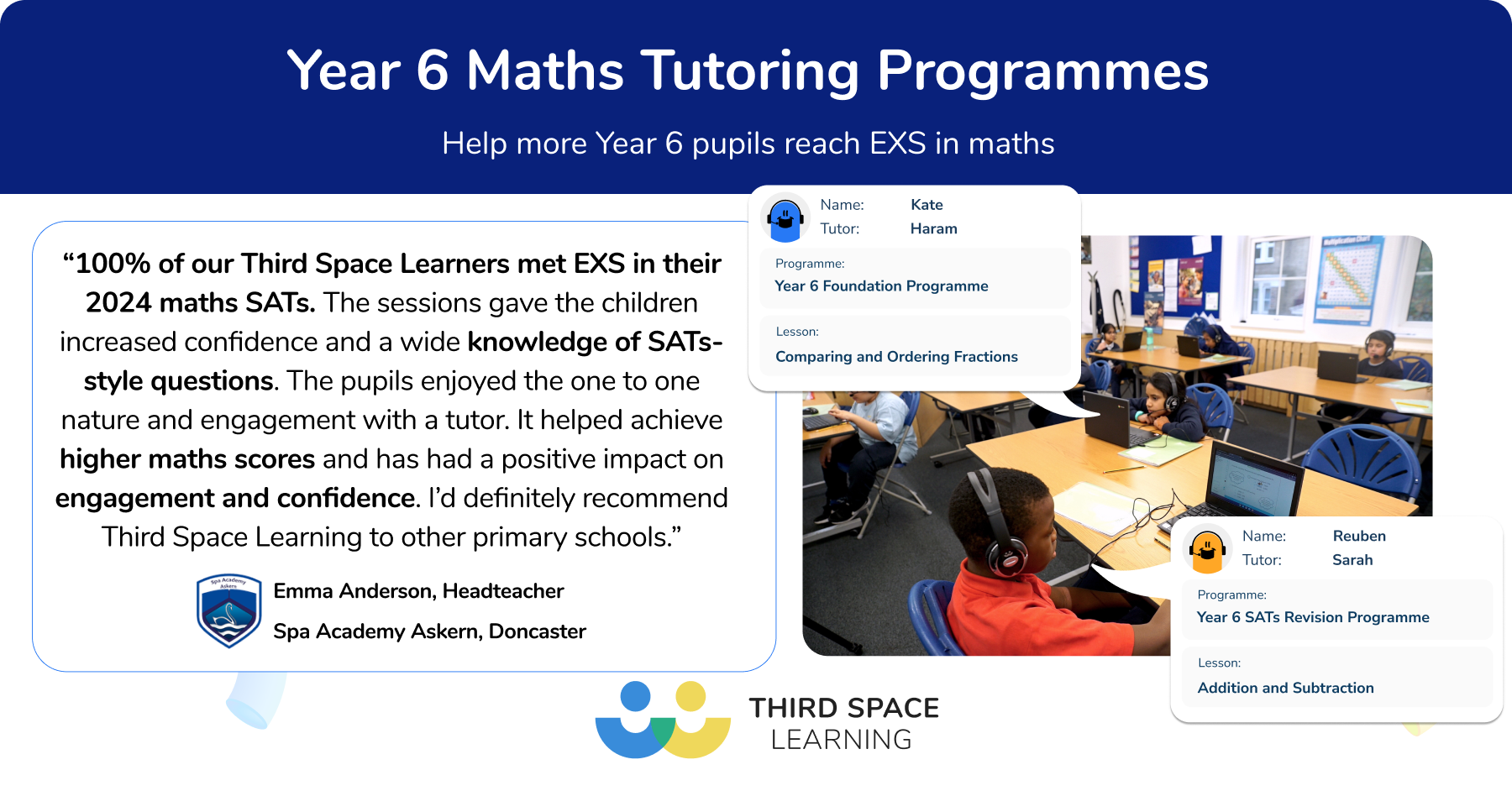 Year 6 Maths Tutoring Programmes - Third Space Learning