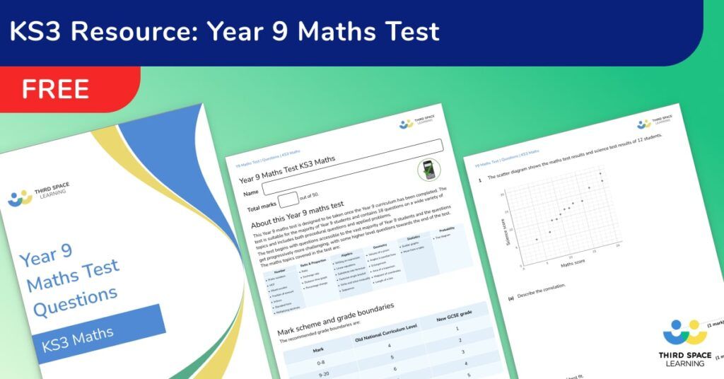Year 8 Maths Test With Answers And A Mark Scheme [FREE]