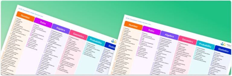 [FREE] GCSE Maths Topic List - Third Space Learning