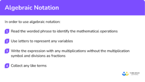 Algebraic Notation - GCSE Maths - Steps, Examples & Worksheet