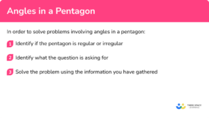 Angles In A Pentagon - GCSE Maths - Steps & Examples