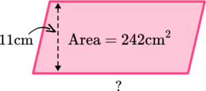 Area of a Parallelogram - Math Steps, Examples & Questions