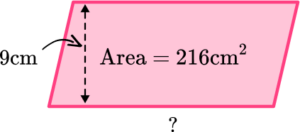 Area of a Parallelogram - Math Steps, Examples & Questions