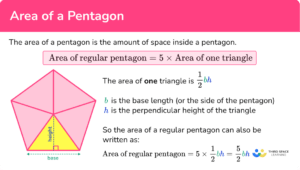 Area Of A Pentagon - GCSE Maths - Steps, Examples & Worksheet