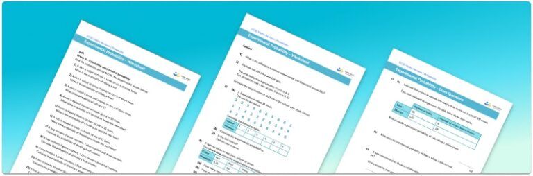 Experimental Probability Worksheet - GCSE Maths [FREE] - Third Space ...
