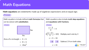 Math equations - Math Steps, Examples & Questions