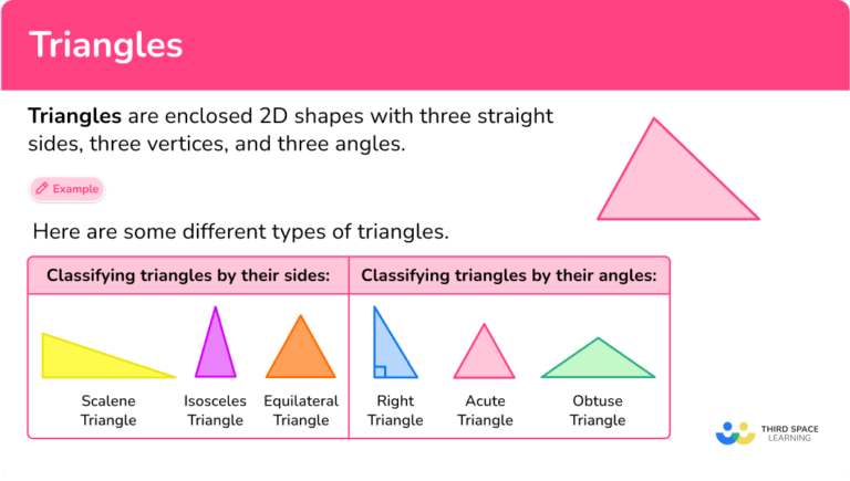 Triangles - Math Steps, Examples & Questions