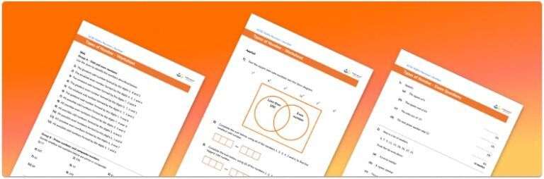 Types Of Numbers - GCSE Maths - Steps, Examples & Worksheet