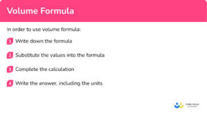 Volume Formula - GCSE Maths - Steps, Examples & Worksheet