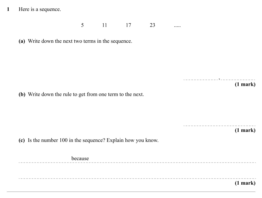 Year 8 Maths Test With Answers And A Mark Scheme FREE Year 8 Maths Test With Answers And A Mark Scheme FREE