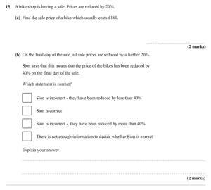 Year 8 Maths Test With Answers And A Mark Scheme [FREE]