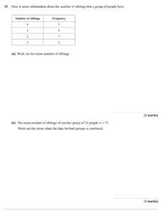 Free Year 9 Maths Test With Answers And Mark Scheme