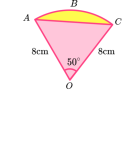 Area Of A Segment - GCSE Maths - Steps, Examples & Worksheet