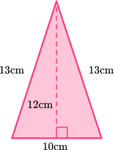 Area of Isosceles Triangle - Math Steps, Examples & Questions