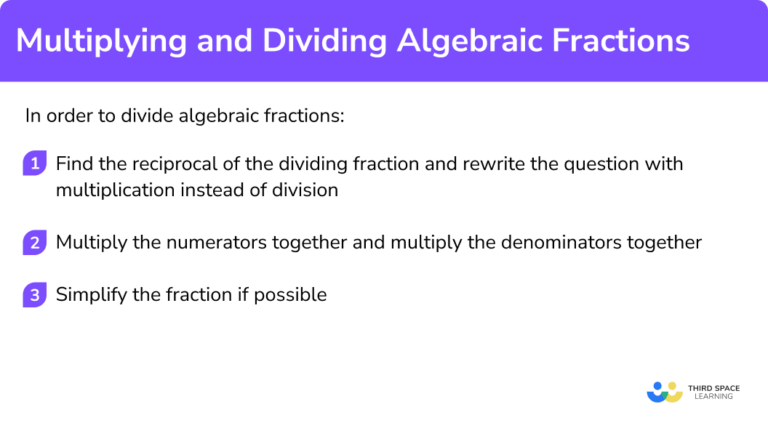 Multiplying And Dividing Algebraic Fractions - GCSE Maths Guide
