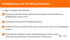 Multiplying And Dividing Decimals - GCSE Maths - Steps & Examples