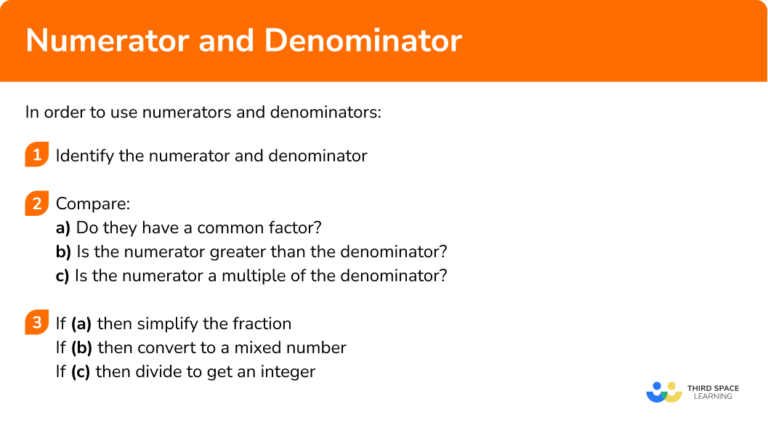 Numerator And Denominator - GCSE Maths Steps & Examples
