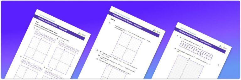 Plotting Quadratic Graphs - GCSE Maths - Steps & Examples