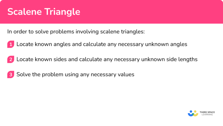 Scalene Triangle - GCSE Maths - Steps, Examples & Worksheet