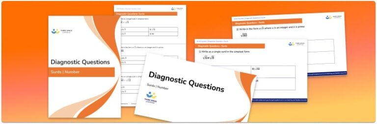 [FREE] GCSE Surds Diagnostic Questions - Third Space Learning