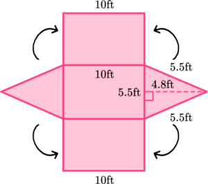 Surface Area of a Prism - Math Steps, Examples & Questions