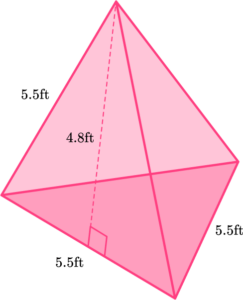 Surface Area of a Pyramid - Math Steps, Examples & Questions