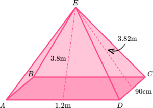 Surface Area of a Pyramid - Math Steps, Examples & Questions