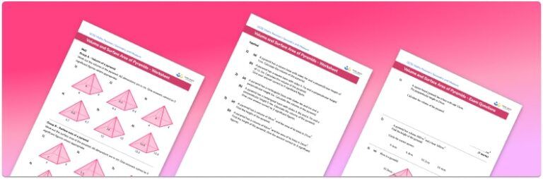 Triangular Based Pyramid - GCSE Maths - Steps & Examples