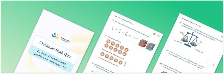 [FREE] Christmas Math Quiz - 4th & 5th Grade