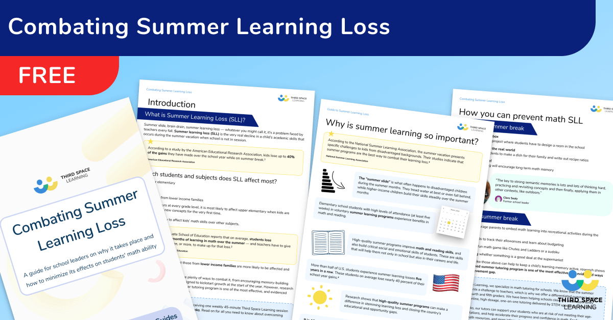 [FREE] The School Leader's Guide to Combating Summer Learning Loss
