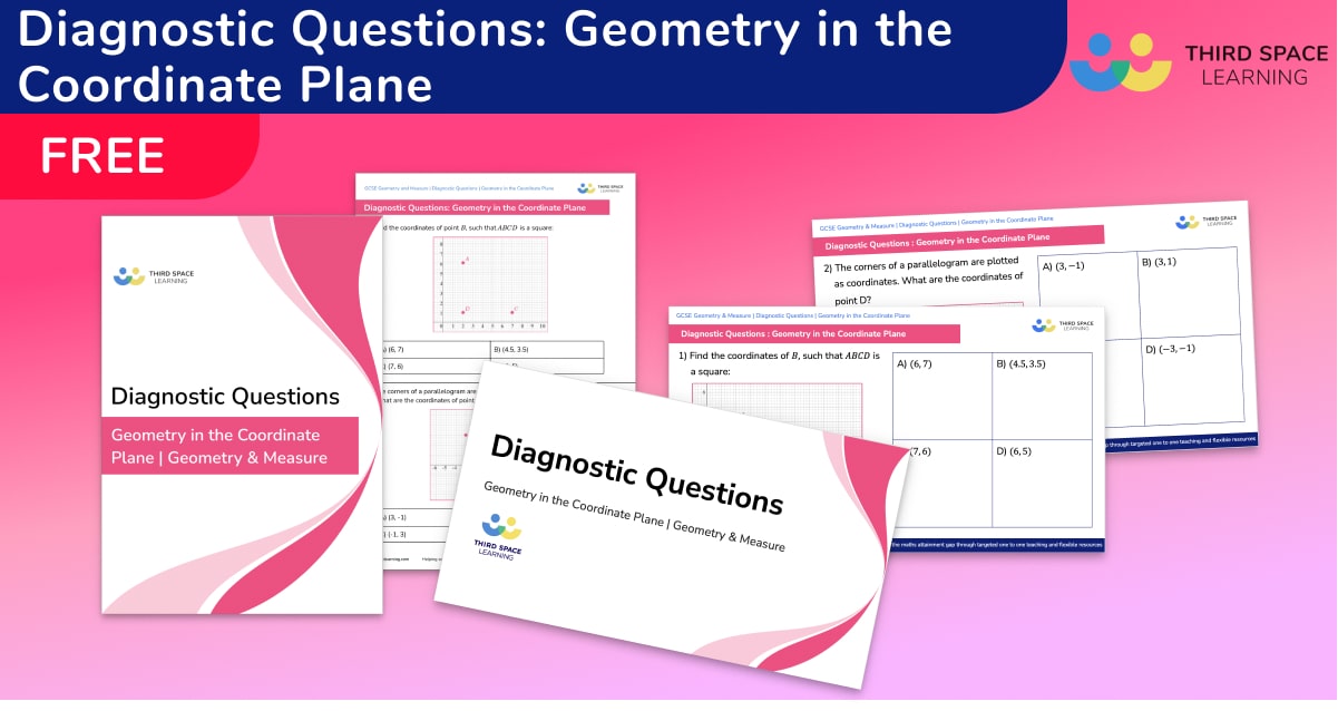 [FREE] GCSE Geometry in the Coordinate Plane Diagnostic Questions ...