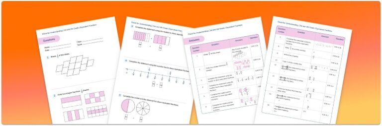 [FREE] Equivalent Fractions Check for Understanding Quiz - Third Space ...
