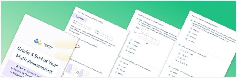 [FREE] 4th Grade End of Year Math Assessments