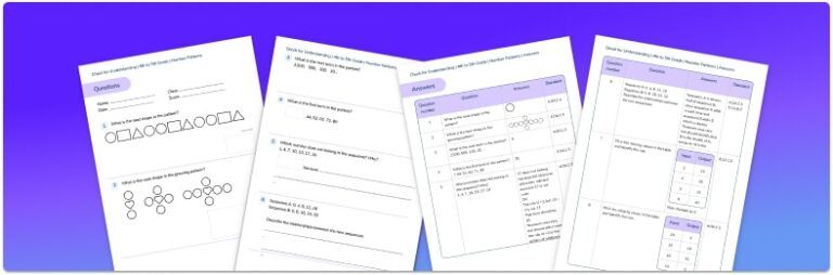 Free Number Patterns Check For Understanding Quiz Third Space Learning