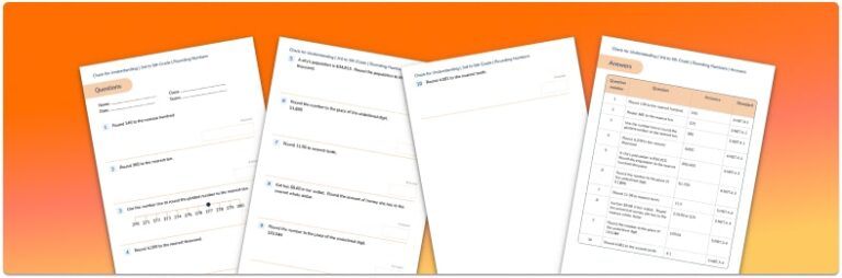 [FREE] Rounding Numbers Check for Understanding - Third Space Learning