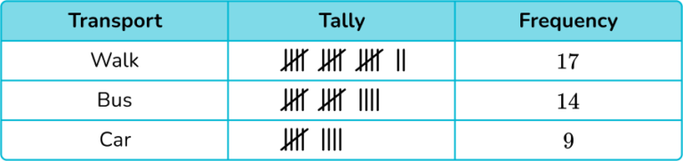 Tally Chart - Math Steps, Examples & Questions