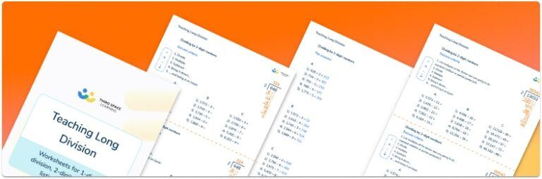 Teaching Long Division Worksheets Grades 3 To 5 Third Space Learning