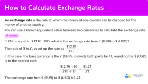 How To Calculate Exchange Rates - Math Guide