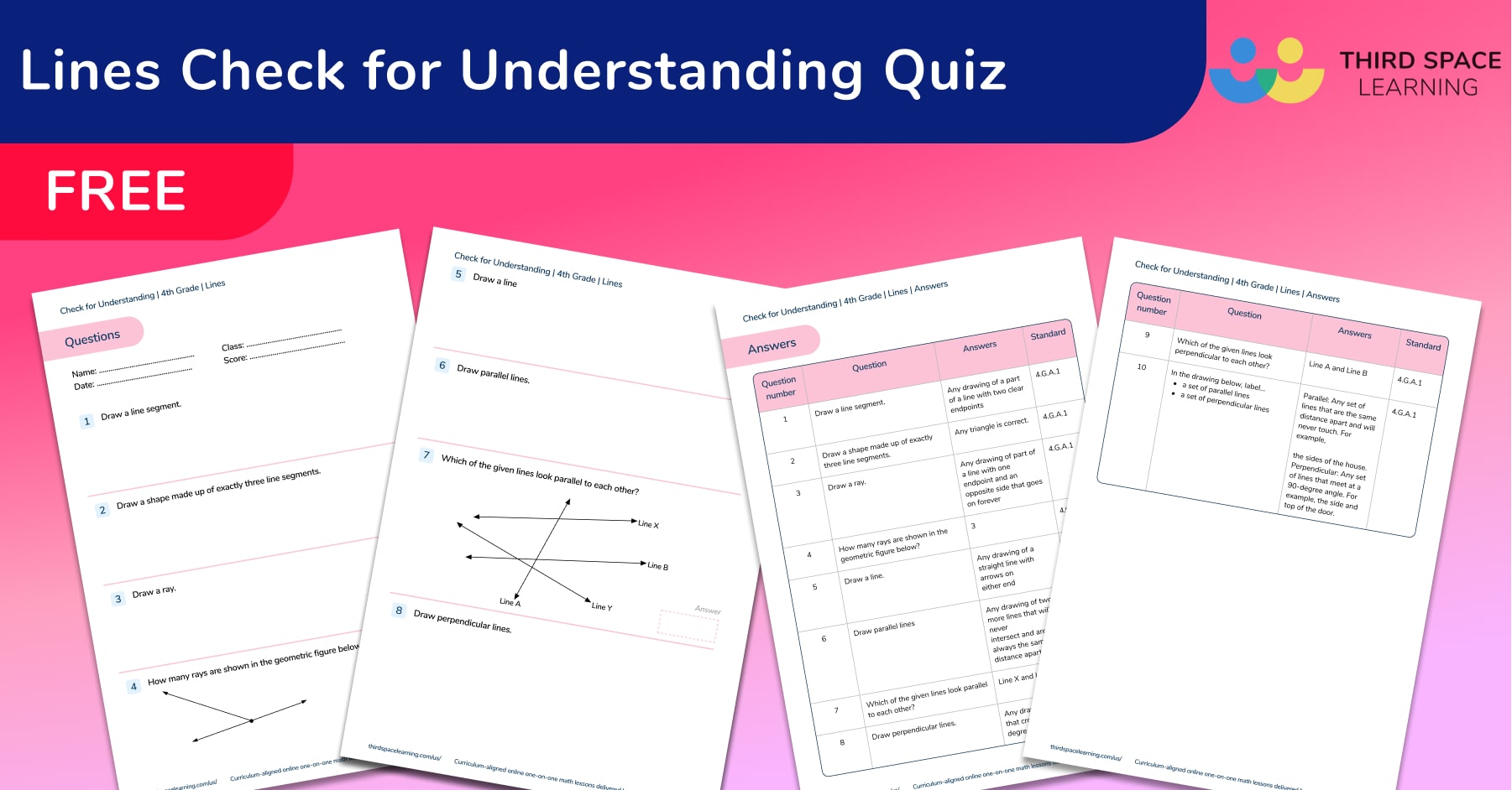 [FREE] Lines Check for Understanding
