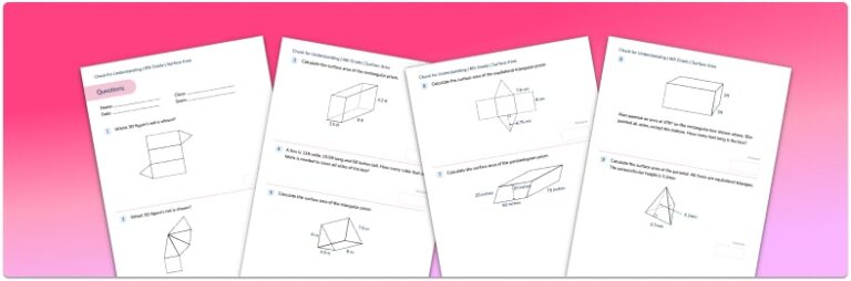 Free Surface Area Check For Understanding Quiz Third Space Learning