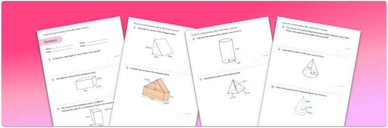 [FREE] Volume Check for Understanding Quiz - Third Space Learning