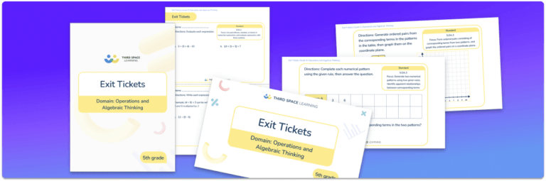 [FREE] Grade 5 Operations and Algebraic Thinking Exit Tickets - Third ...