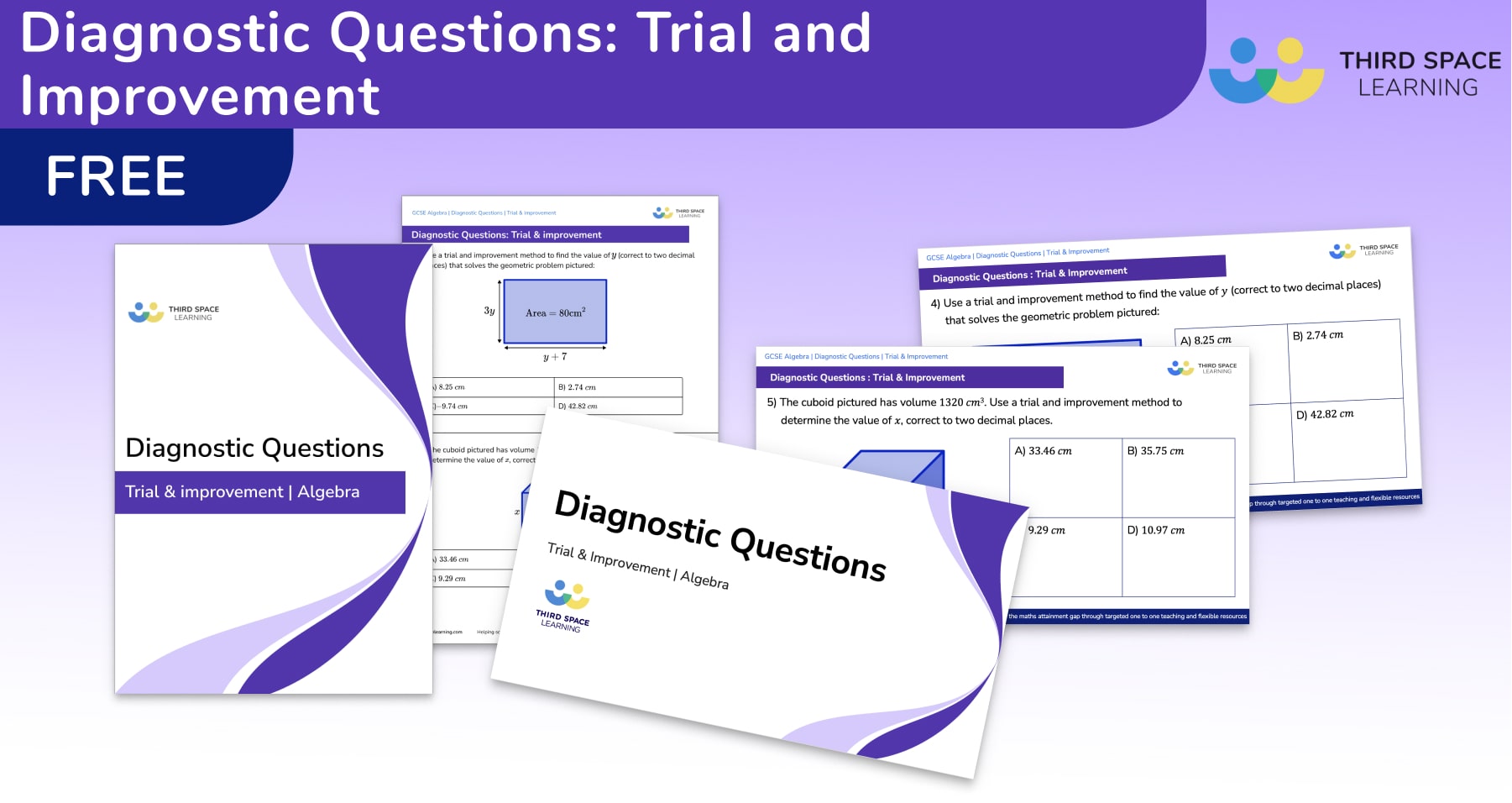 Trial and improvement Diagnostic Questions