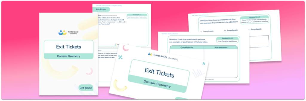 [FREE] Exit Tickets Grade 3 - Geometry