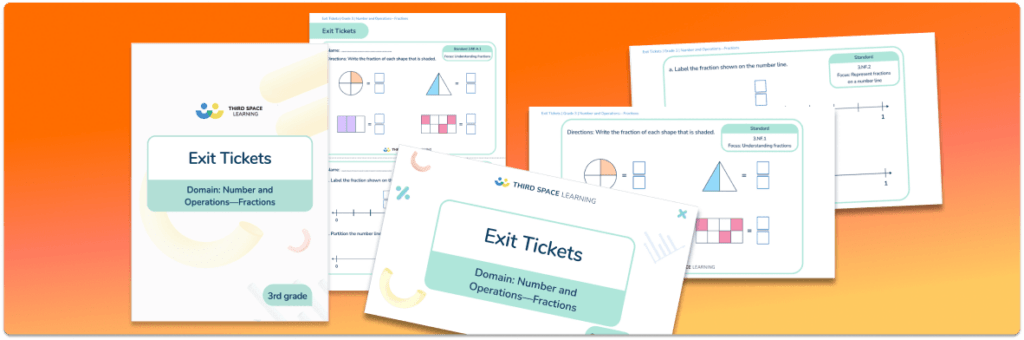 [FREE] Exit Tickets Grade 3 - Number and Operations—Fractions