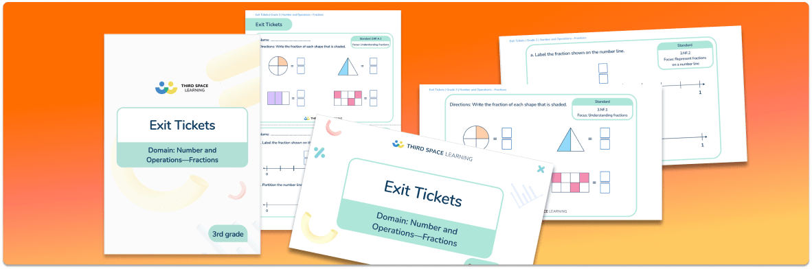 [FREE] Exit Tickets Grade 3 - Number and Operations—Fractions