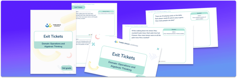 [FREE] Exit Tickets Grade 3 - Operations and Algebraic Thinking