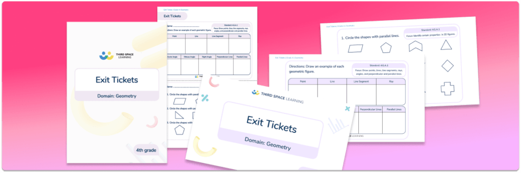 [FREE] Exit Tickets Grade 4 - Geometry