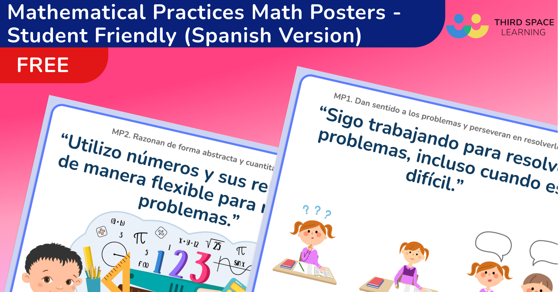 [FREE] Mathematical Practices Math Poster (Student Friendly Spanish ...