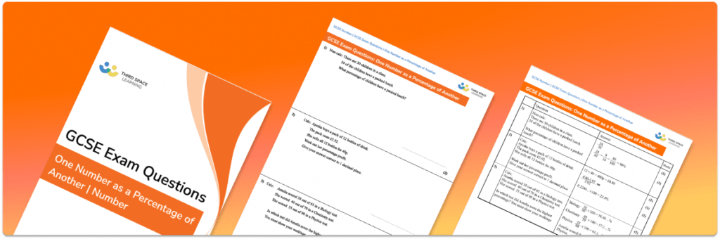 One Number As A Percentage of Another Exam Questions - GCSE Maths [FREE]